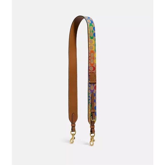 Coach | Bags | Coach Logo Leathernovelty Crossbody Strapbelt Rainbow ...